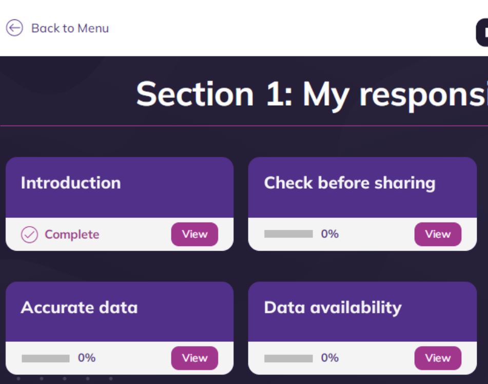 How to complete a module - Digital Care Hub