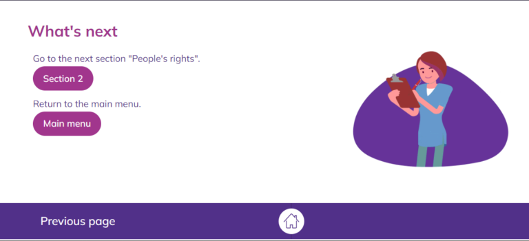 Finish your session - Digital Care Hub