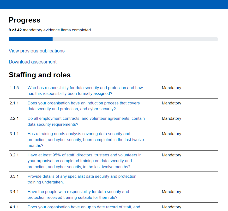 Review and update your DSPT | Digital Care Hub
