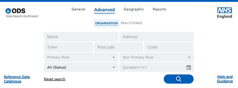 How to find an ODS code | Digital Care Hub
